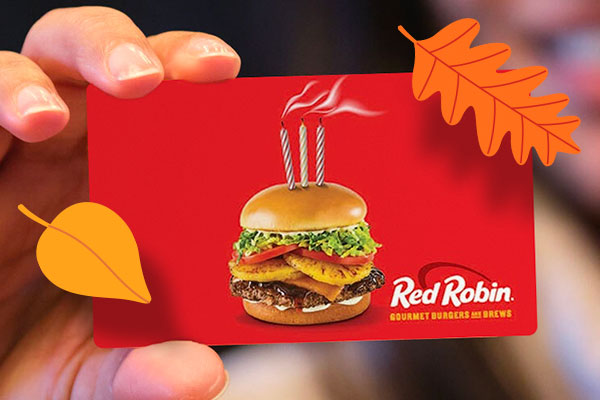 Give the gift of burgers with a Red Robin gift card | Red Robin